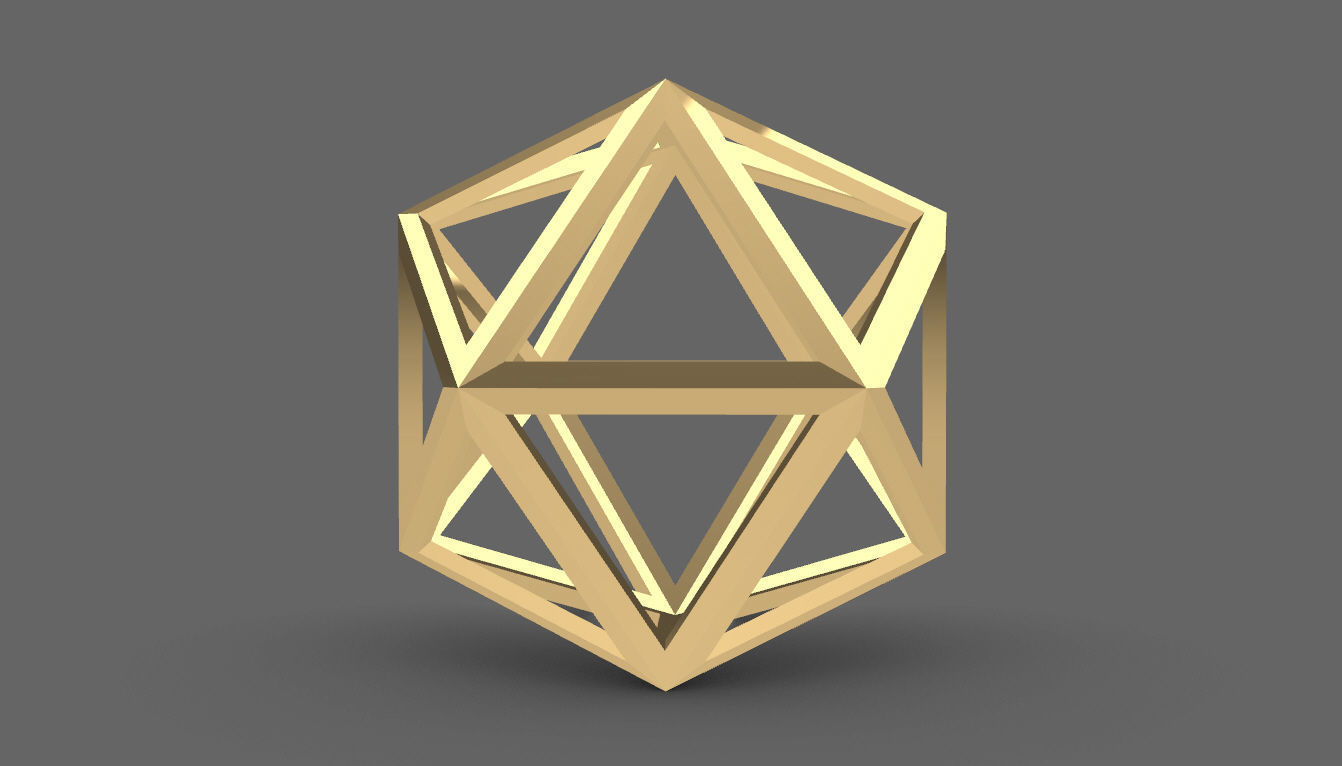 Geodesic Sphere Frame frequency 1 3D model | CGTrader