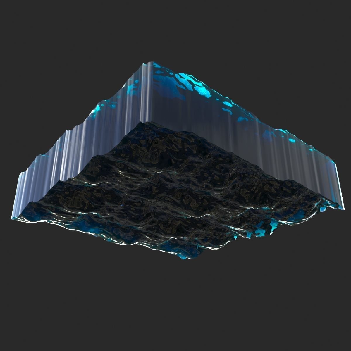 Ocean Print 1 3D model 3D printable | CGTrader