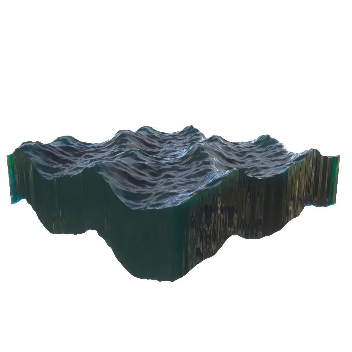 Ocean Print 8 3D model 3D printable | CGTrader