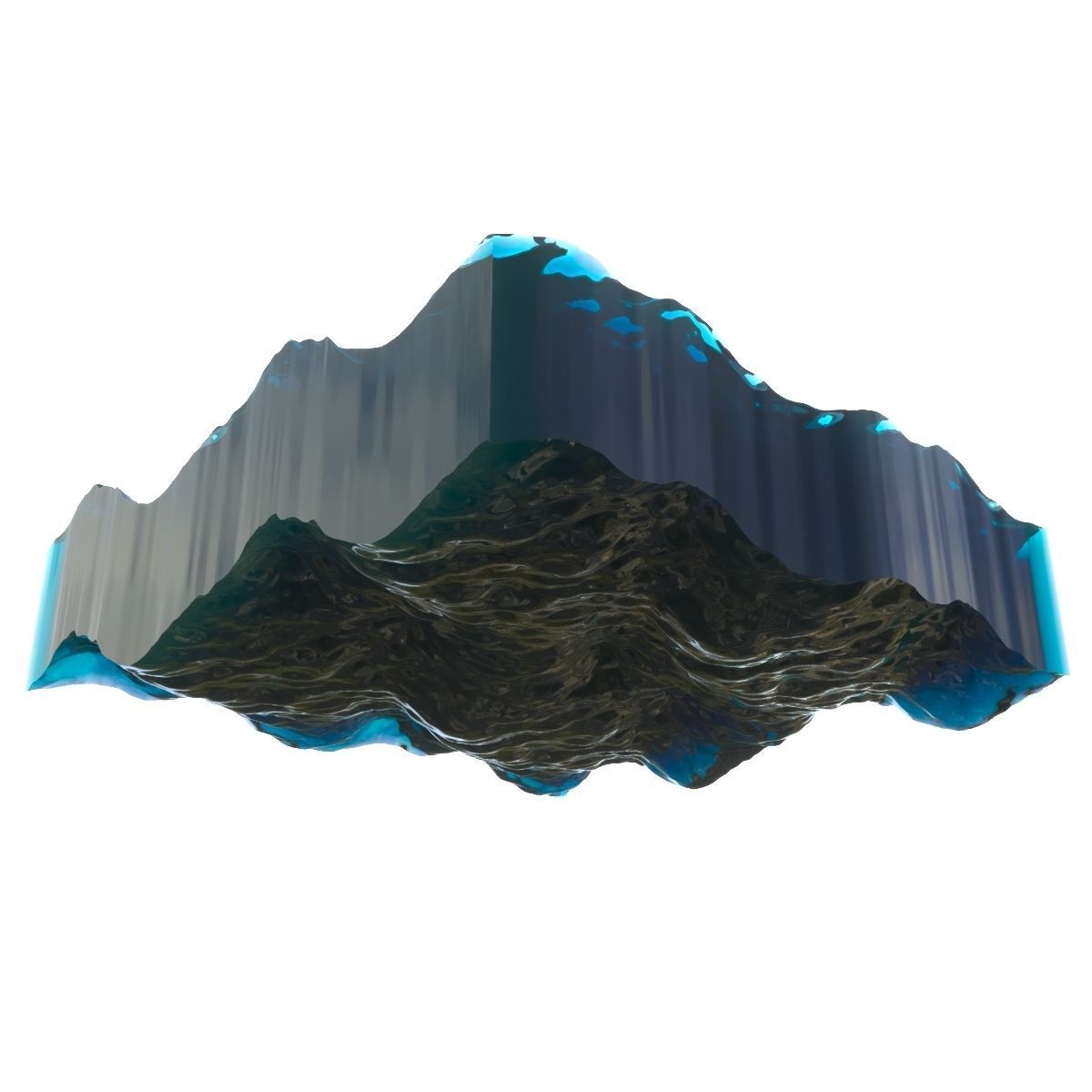 Ocean Print 8 3D model 3D printable | CGTrader