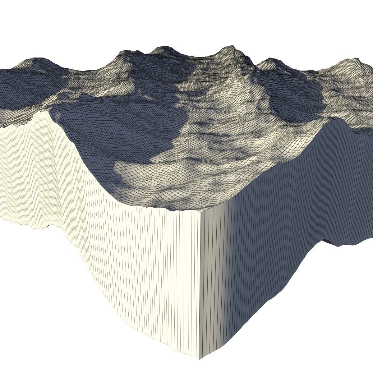 Ocean Print 8 3D model 3D printable | CGTrader