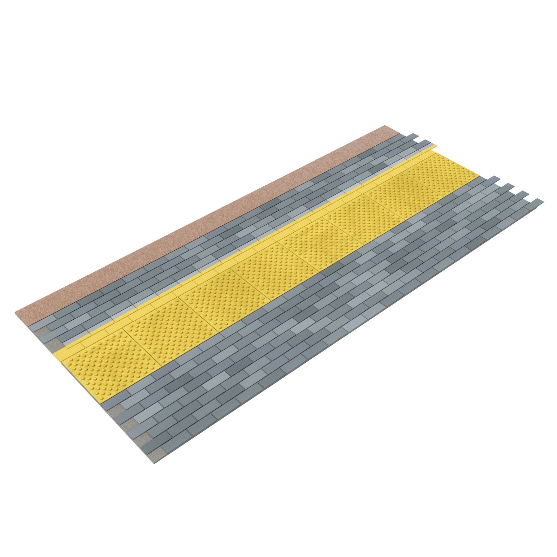 Tactile tiles and paving - made by geometry 3D model | CGTrader