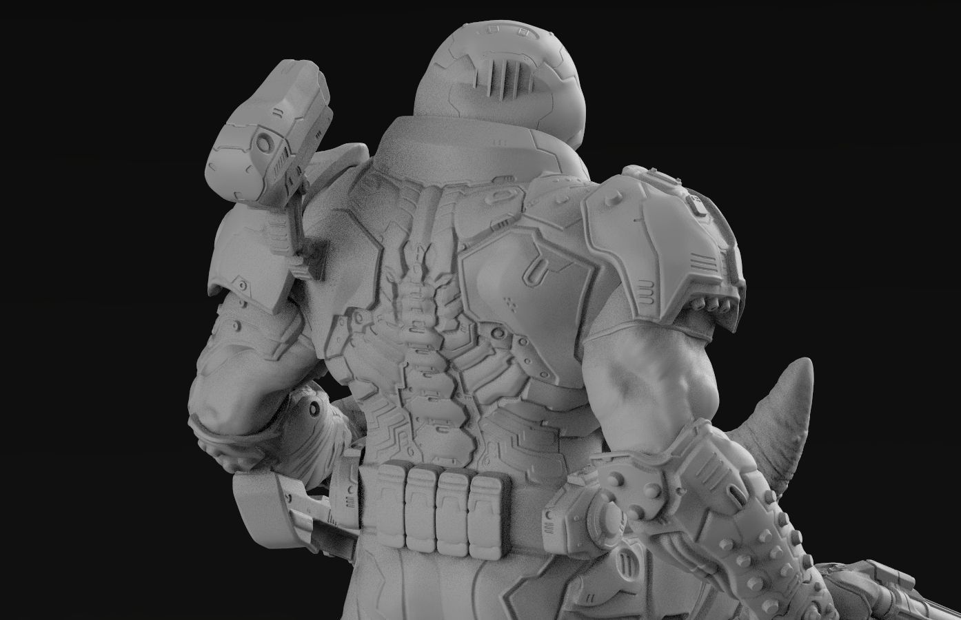 DOOM SLAYER 3D model 3D printable | CGTrader