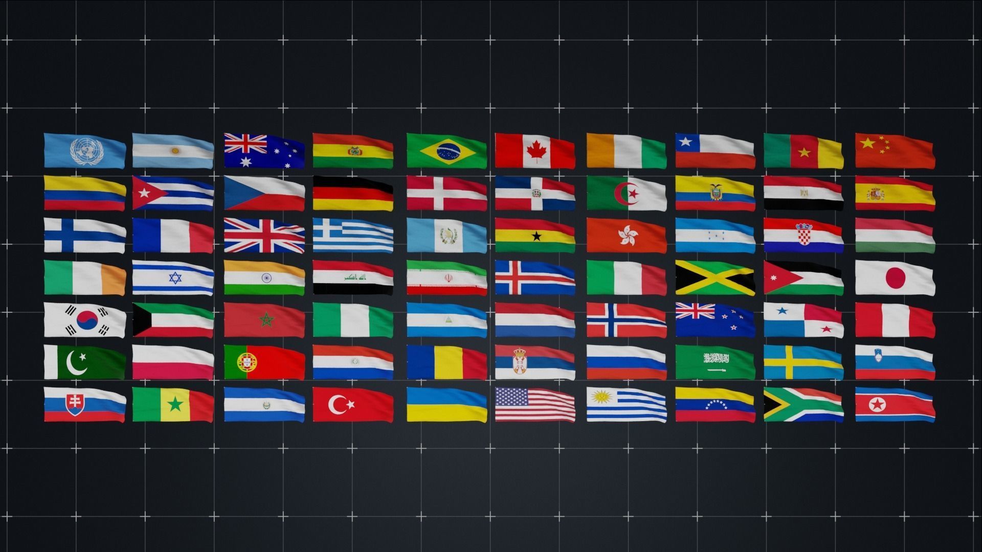 National Flag Pole - Animated 3D model animated rigged | CGTrader