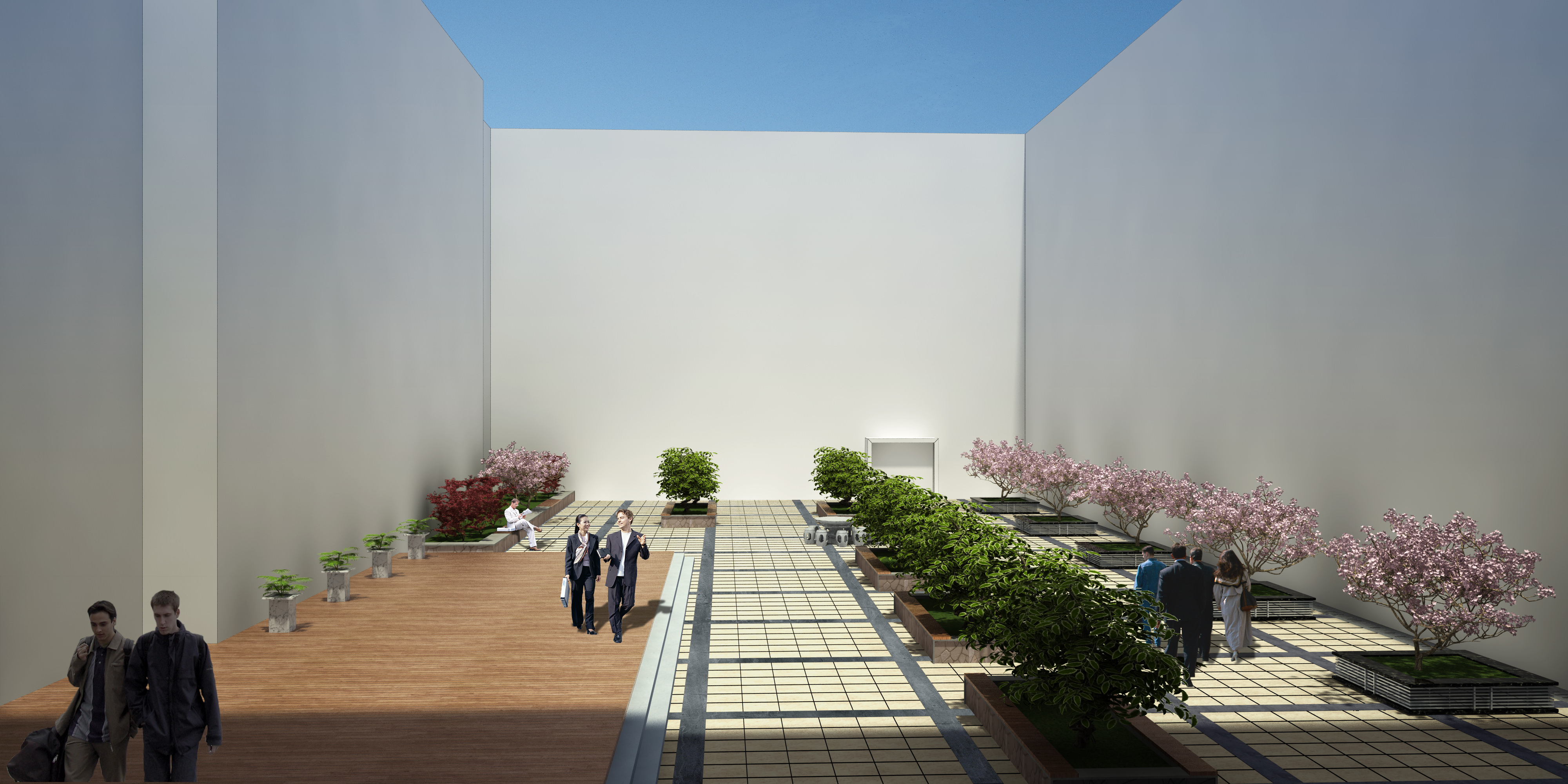 landscape in building 3D model | CGTrader