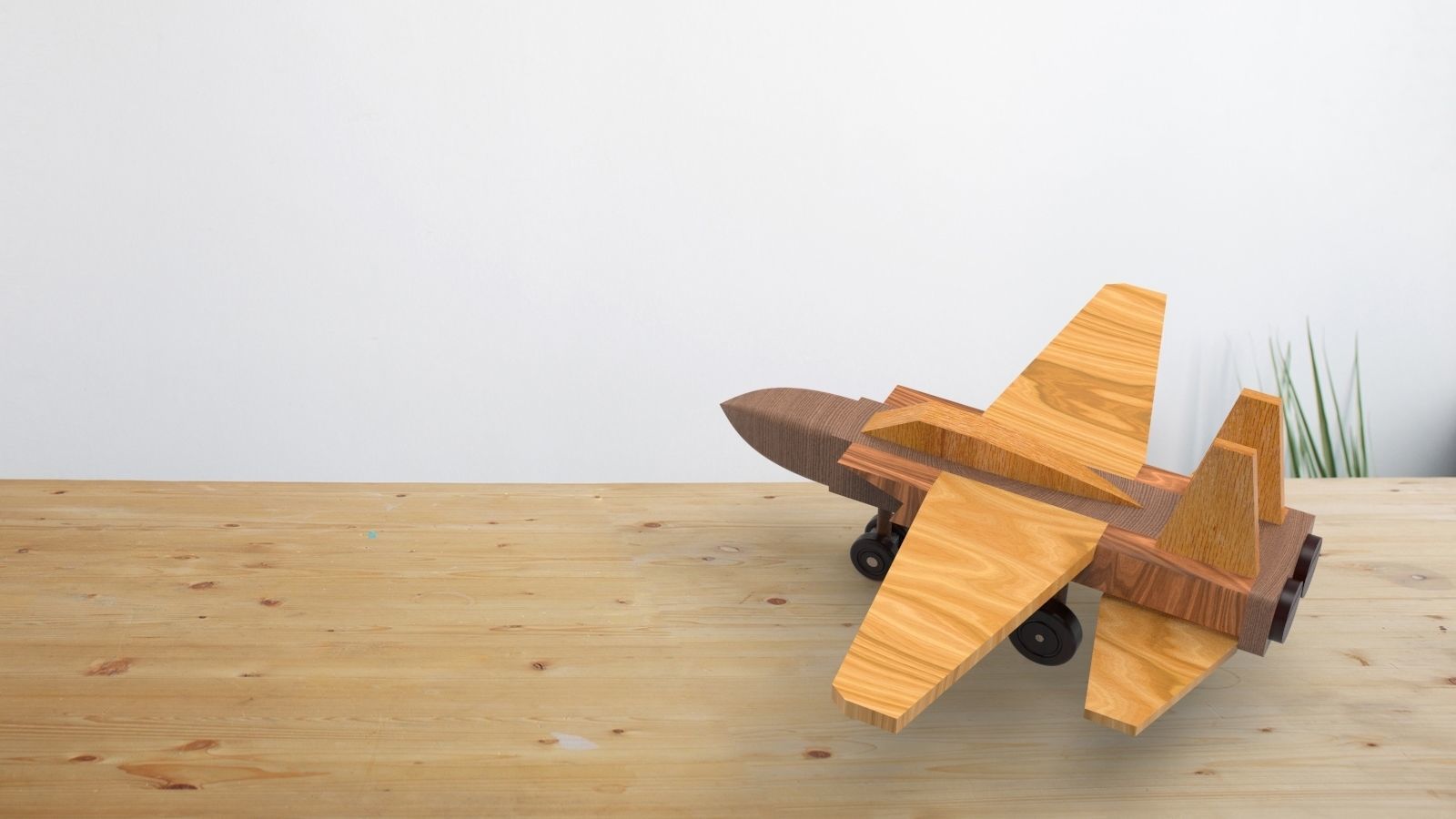 3D model Wooden Jet Fighter | CGTrader