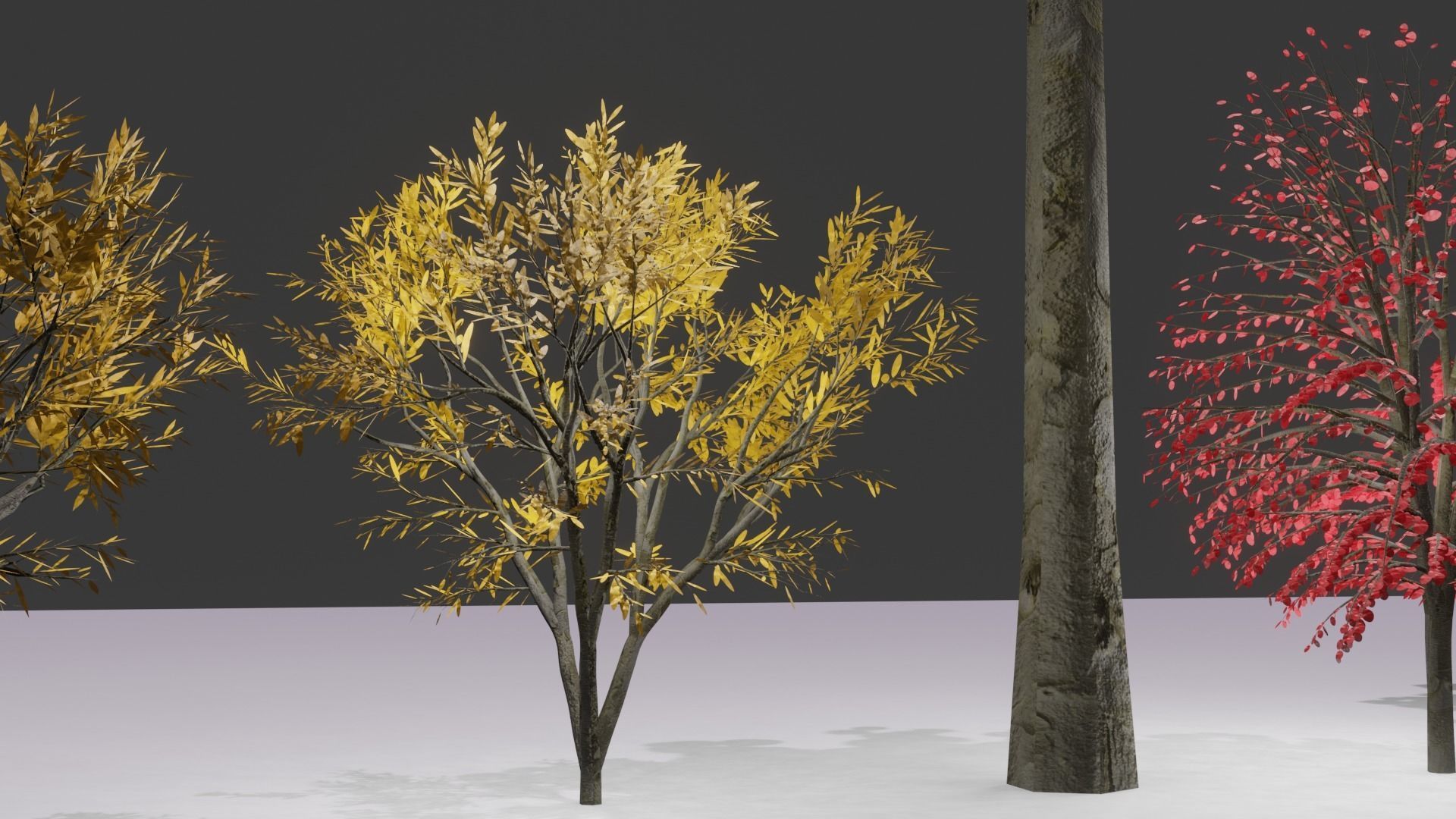 3D model spring tree pack VR / AR / low-poly | CGTrader