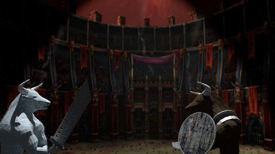 3D model Forest minotaur and snow minotaur with different weapons VR ...