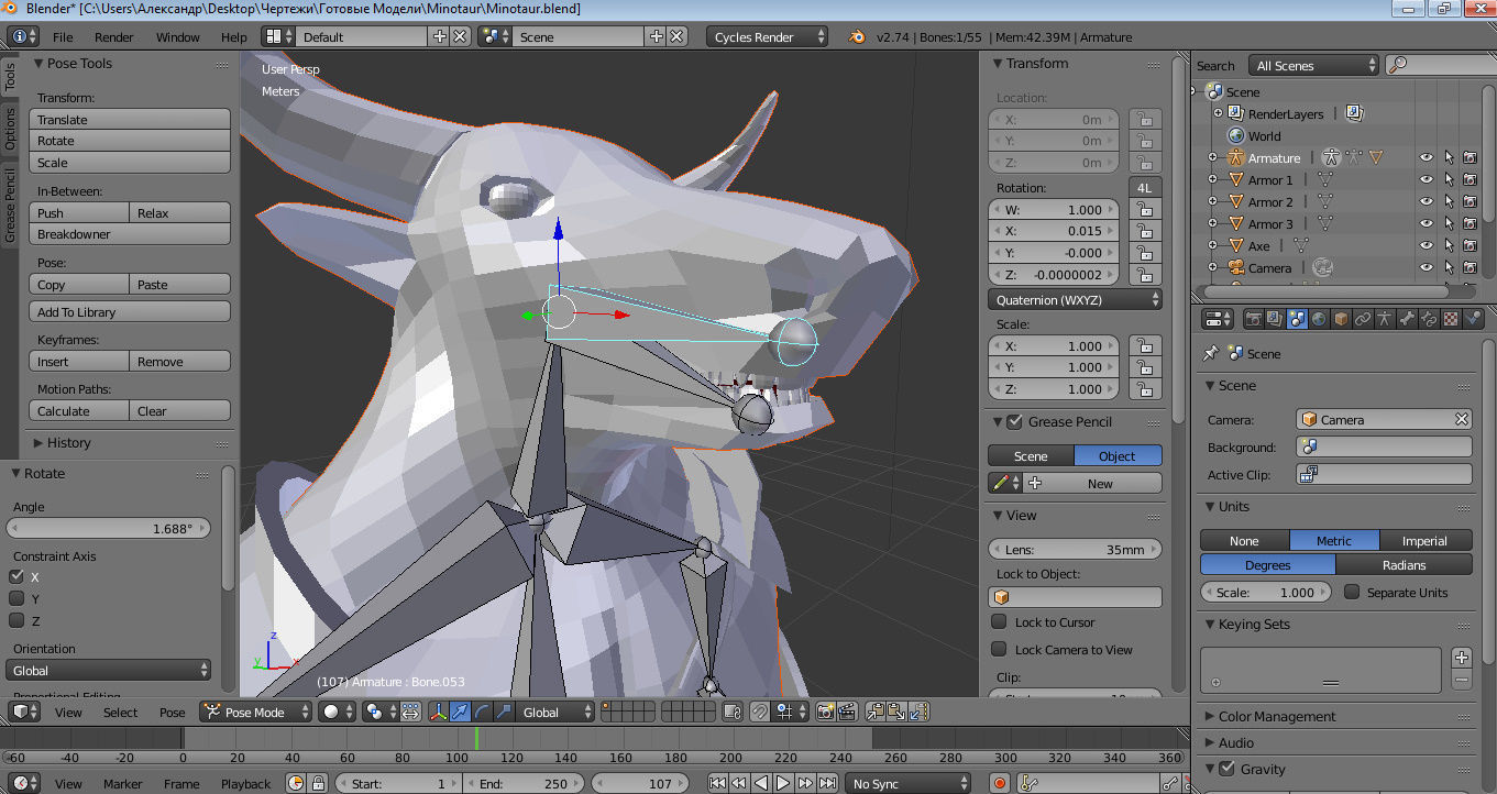 3D model Forest minotaur and snow minotaur with different weapons VR ...