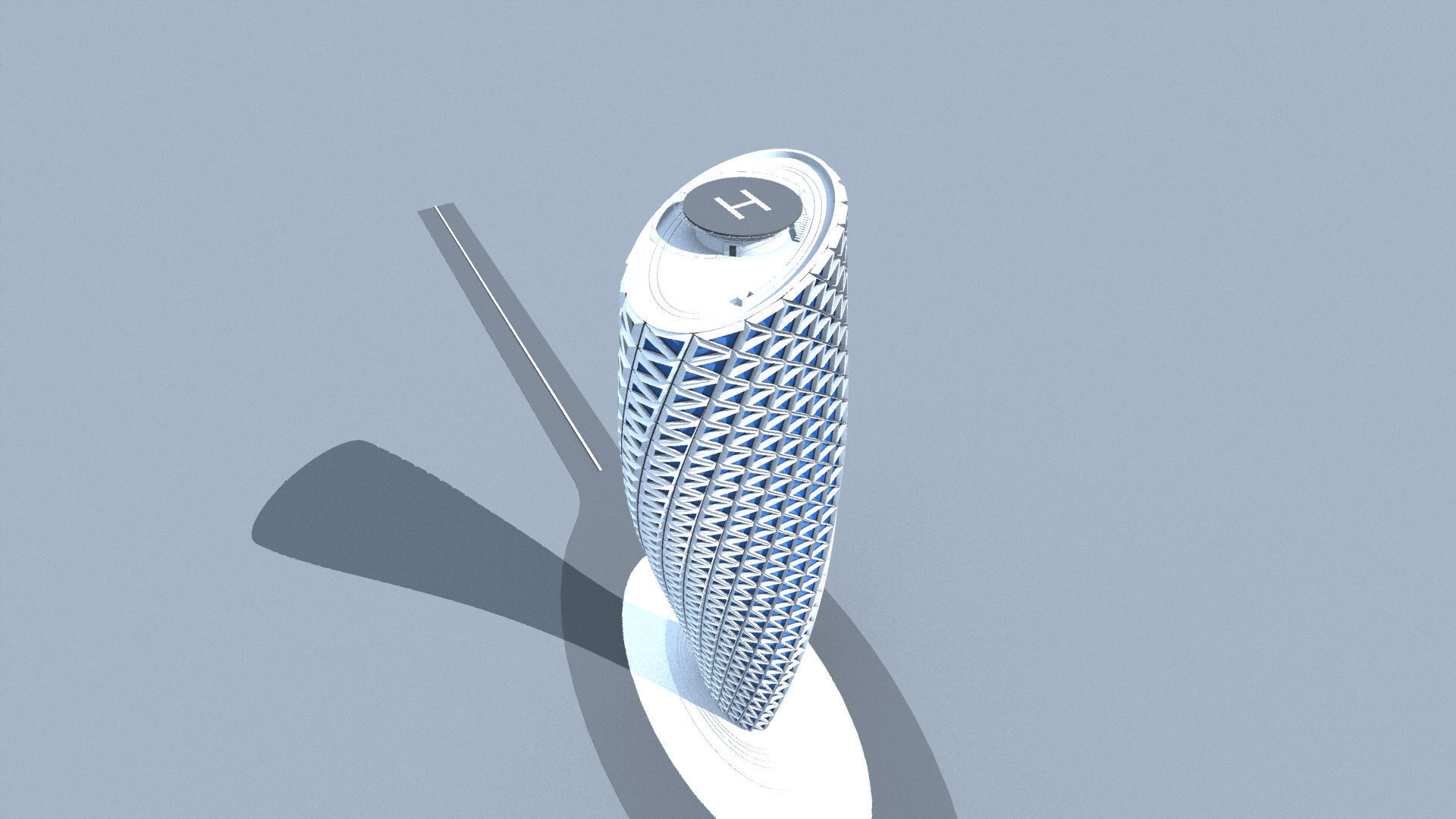 Parametric Twisted Skyscraper with Grasshopper 3D model | CGTrader