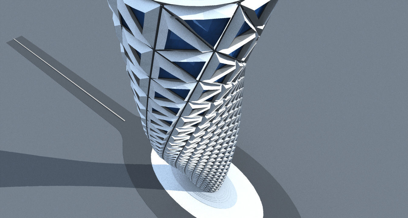 Parametric Twisted Skyscraper with Grasshopper 3D model | CGTrader