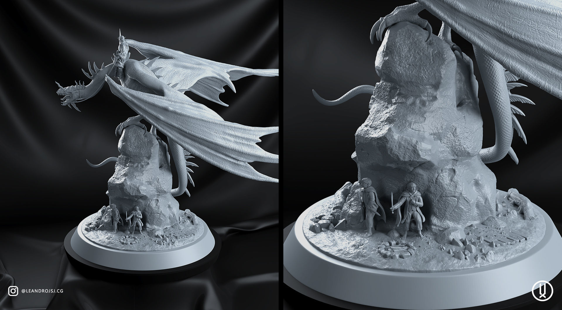 Diorama Nazgul 3D model 3D printable | CGTrader