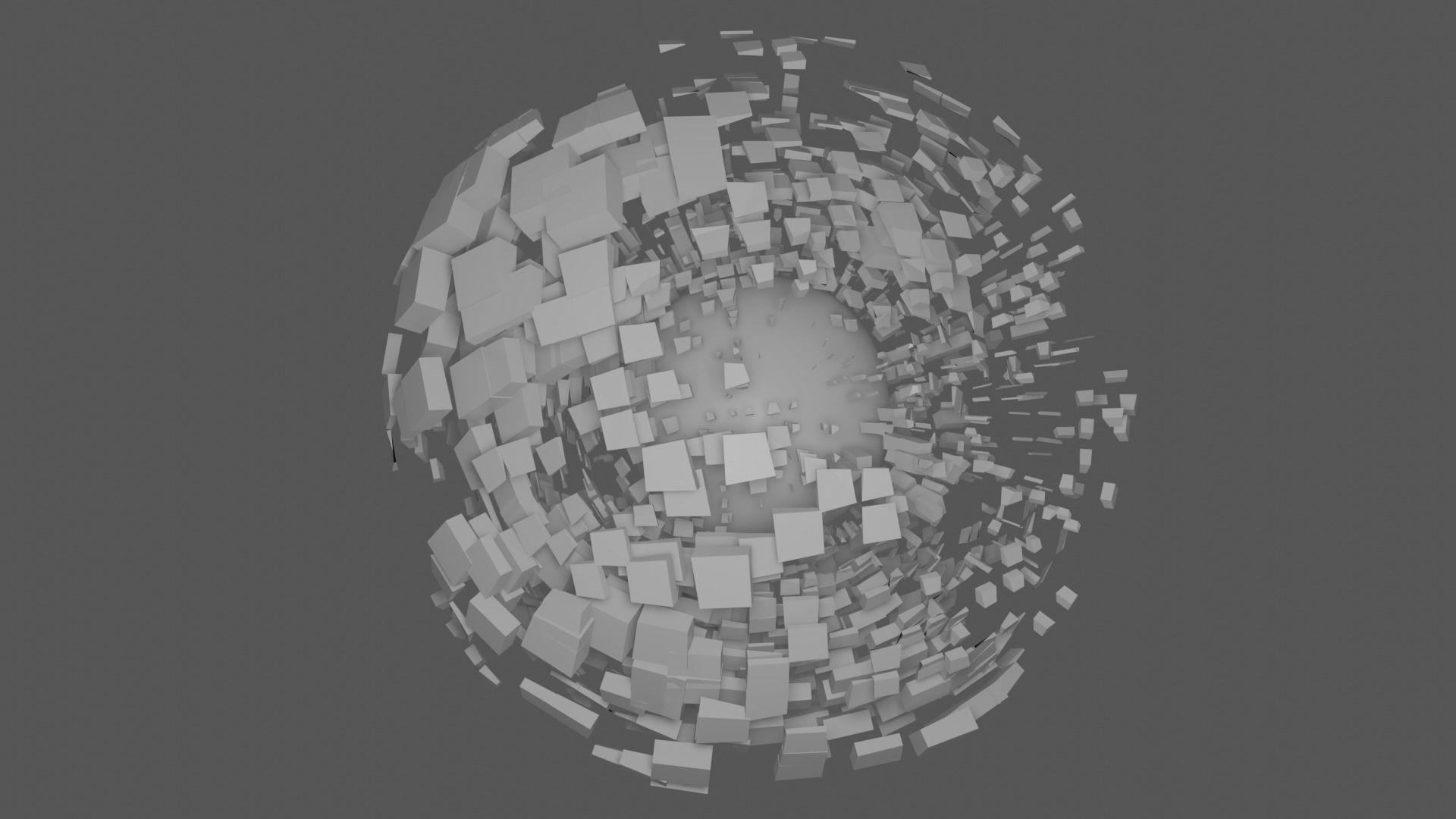 Abstract Destroyed Sphere 3D model animated | CGTrader