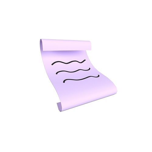 3D model Cartoon Paper v1 008 VR / AR / low-poly | CGTrader