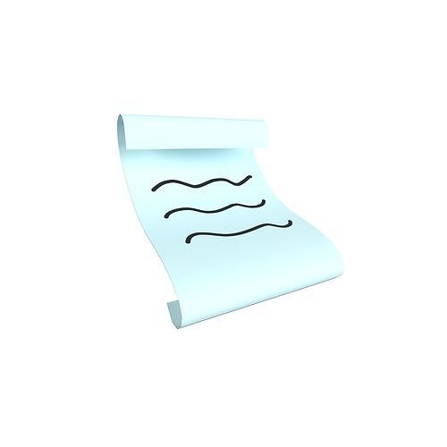 3D model Cartoon Paper v1 012 VR / AR / low-poly | CGTrader