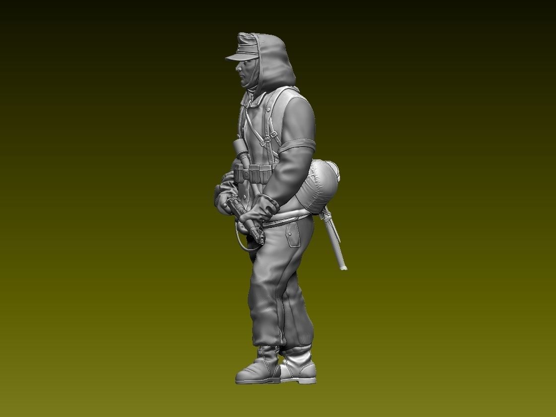 German soldier 3D model 3D printable | CGTrader