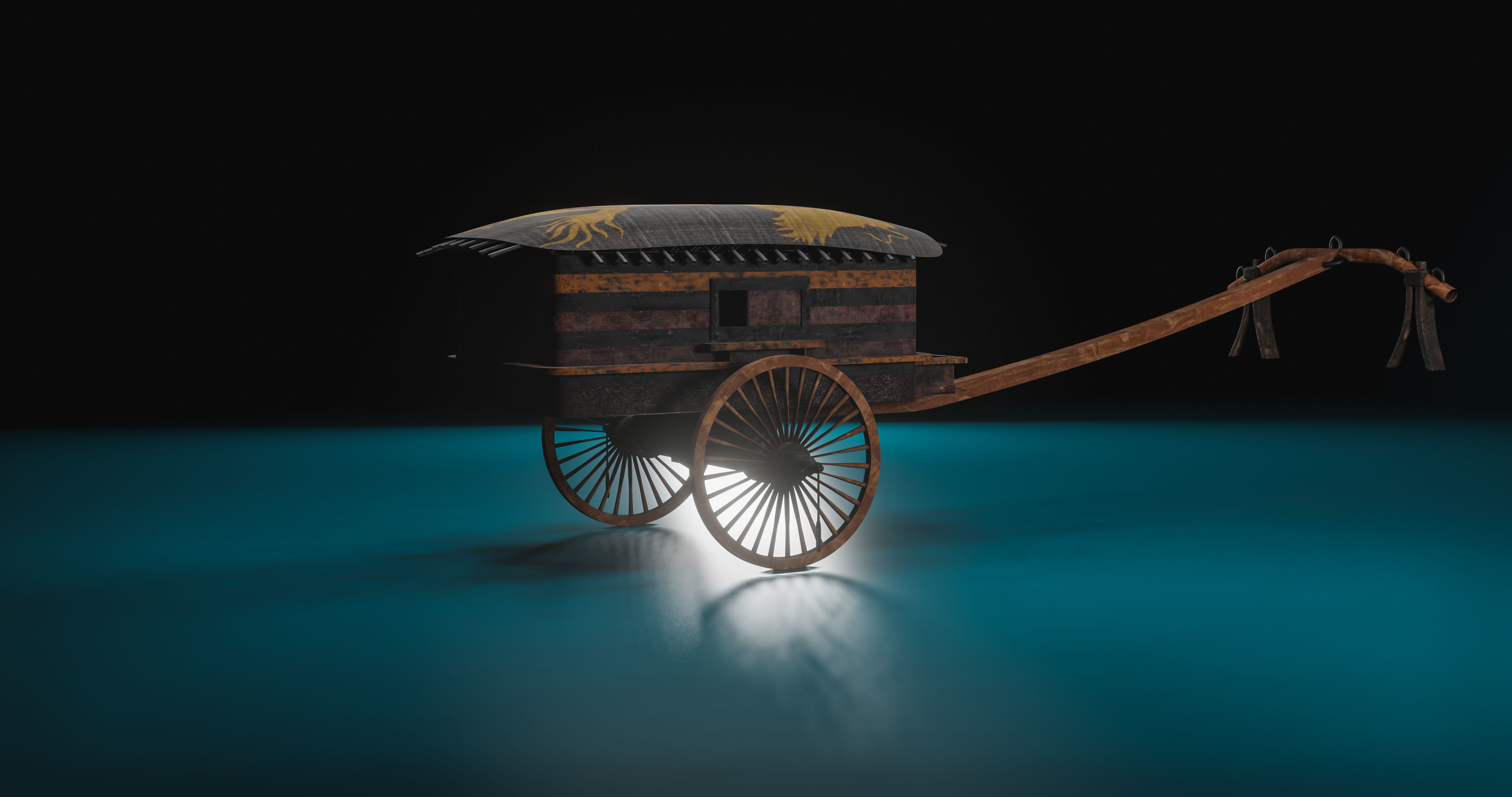 Ancient - Medieval Chinese Qin War Chariot with 4k textures 3D model ...