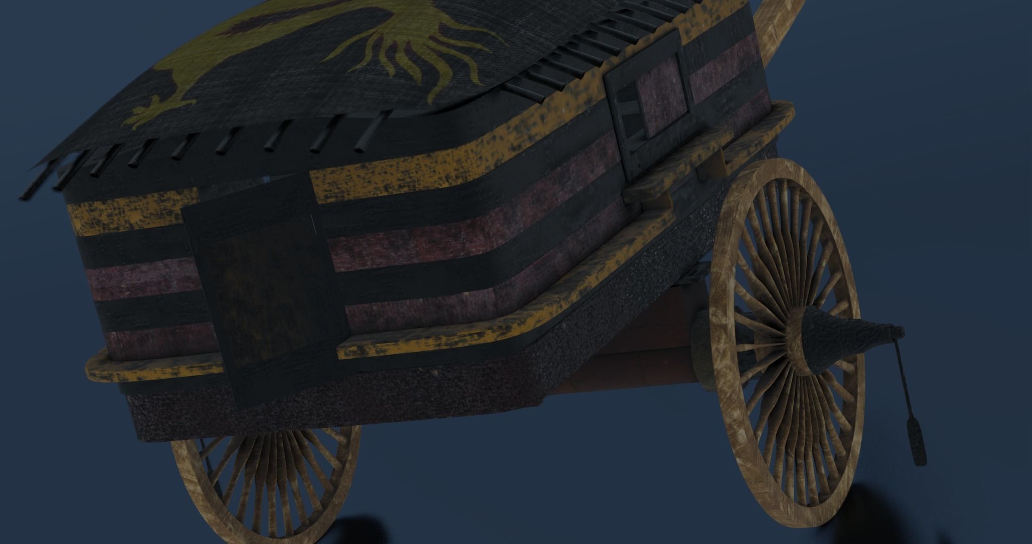 Ancient - Medieval Chinese Qin War Chariot with 4k textures 3D model ...