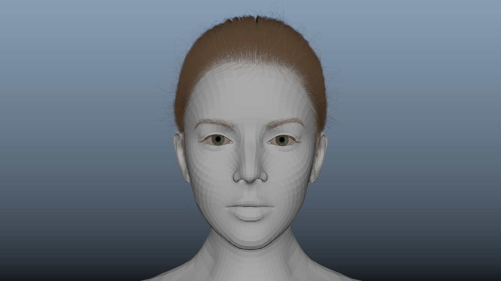 3D model Cinematic Female 005 - Advanced Body Rig - Face Rig - GUI VR ...