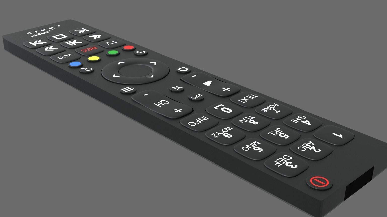 tv remote control 3D model | CGTrader