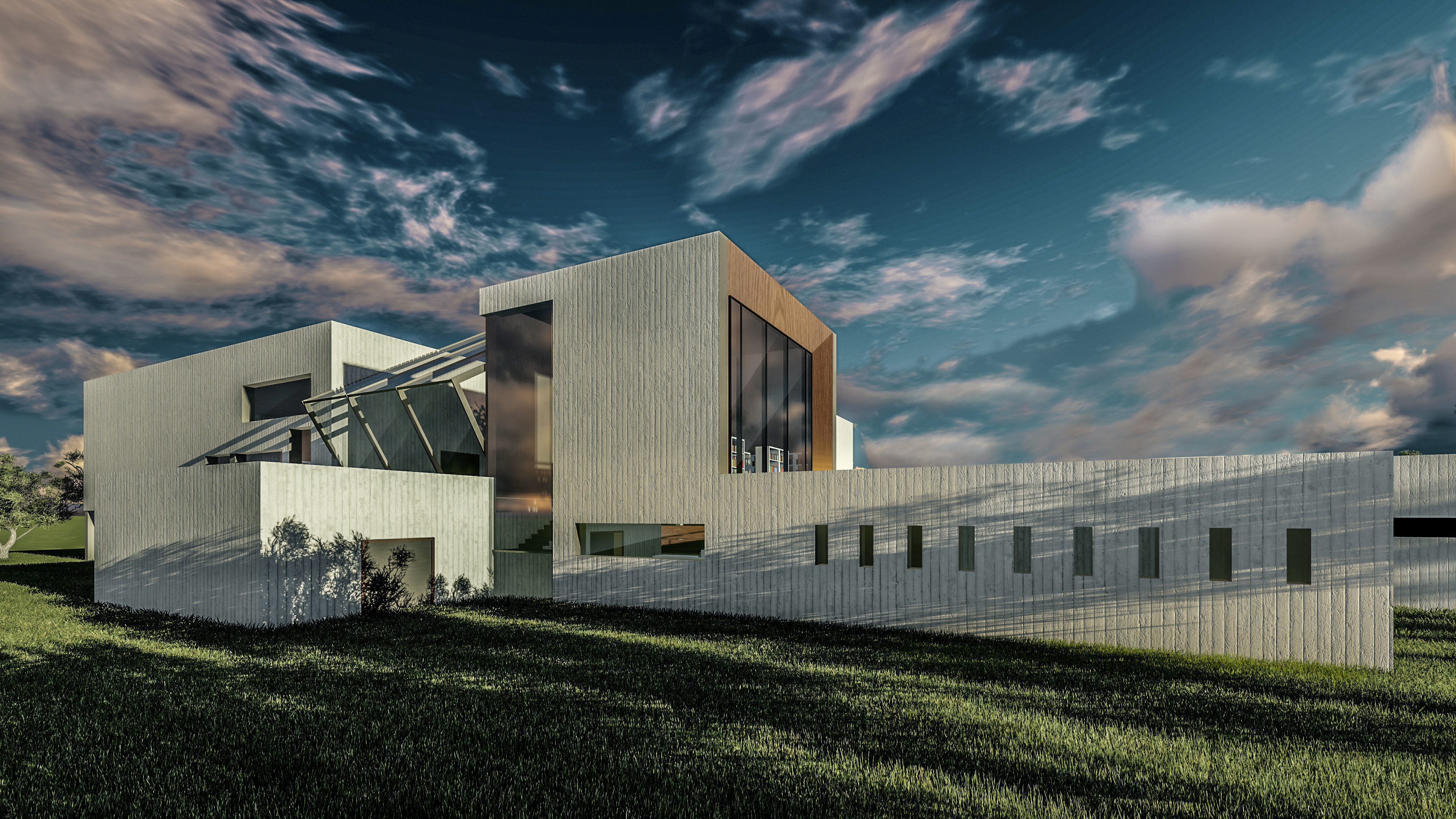 library Project on revit 3D model | CGTrader