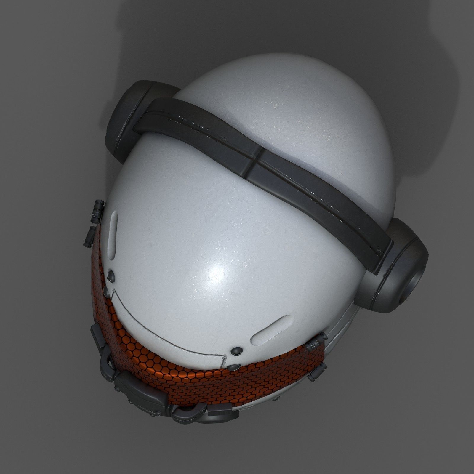 3D model Helmet scifi fantasy futuristic pilot VR / AR / low-poly ...
