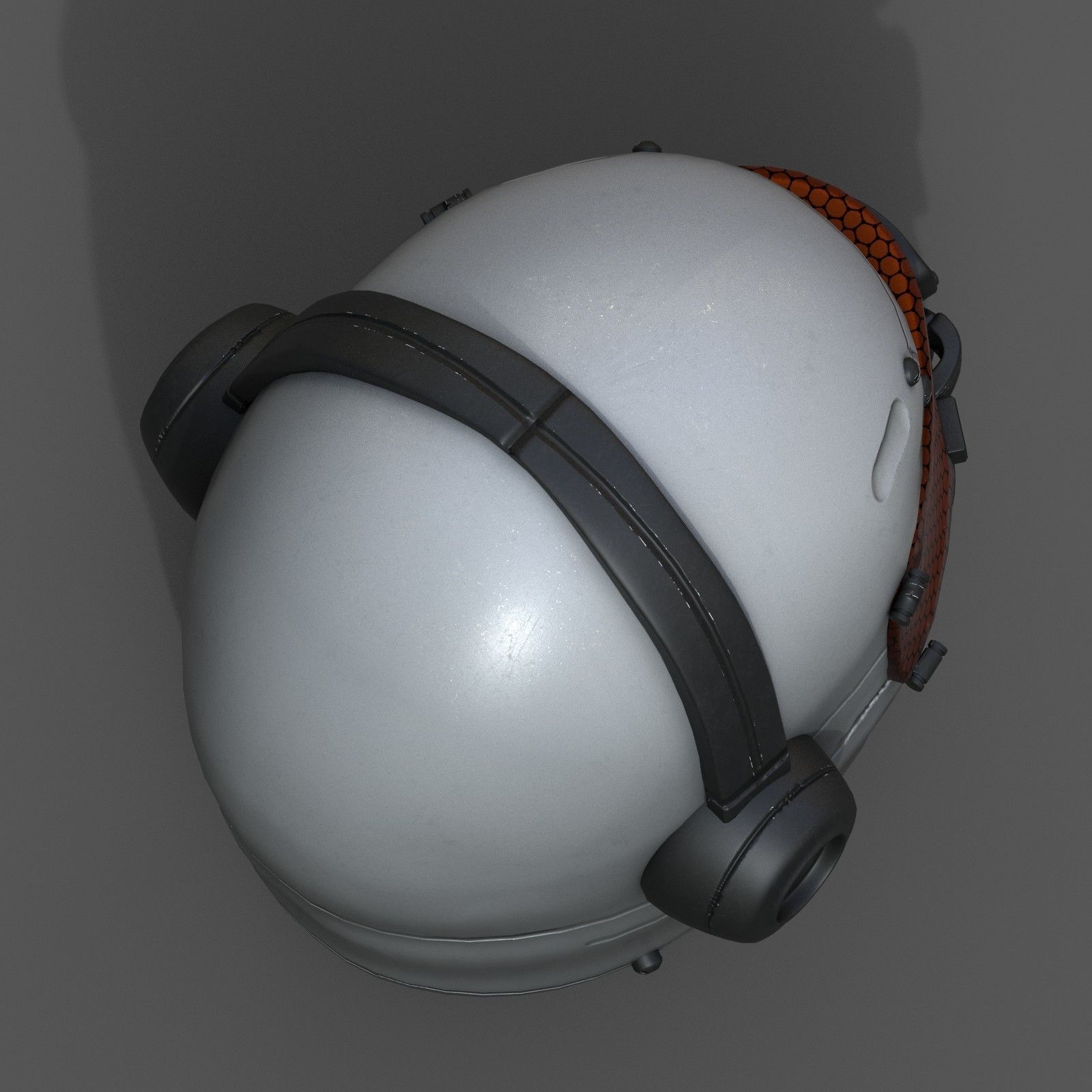 3D model Helmet scifi fantasy futuristic pilot VR / AR / low-poly ...