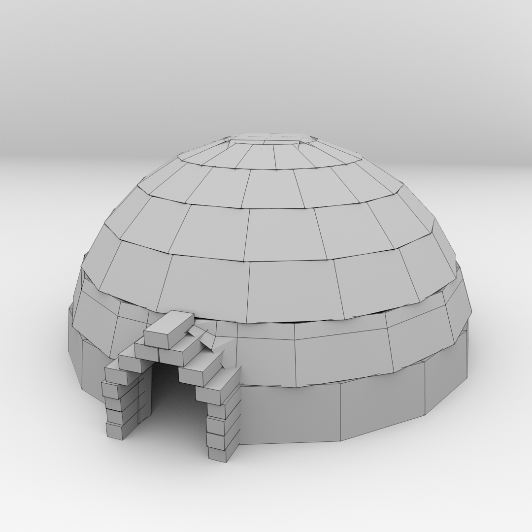 Igloo 3D Model .3ds .fbx .blend .dae - CGTrader.com