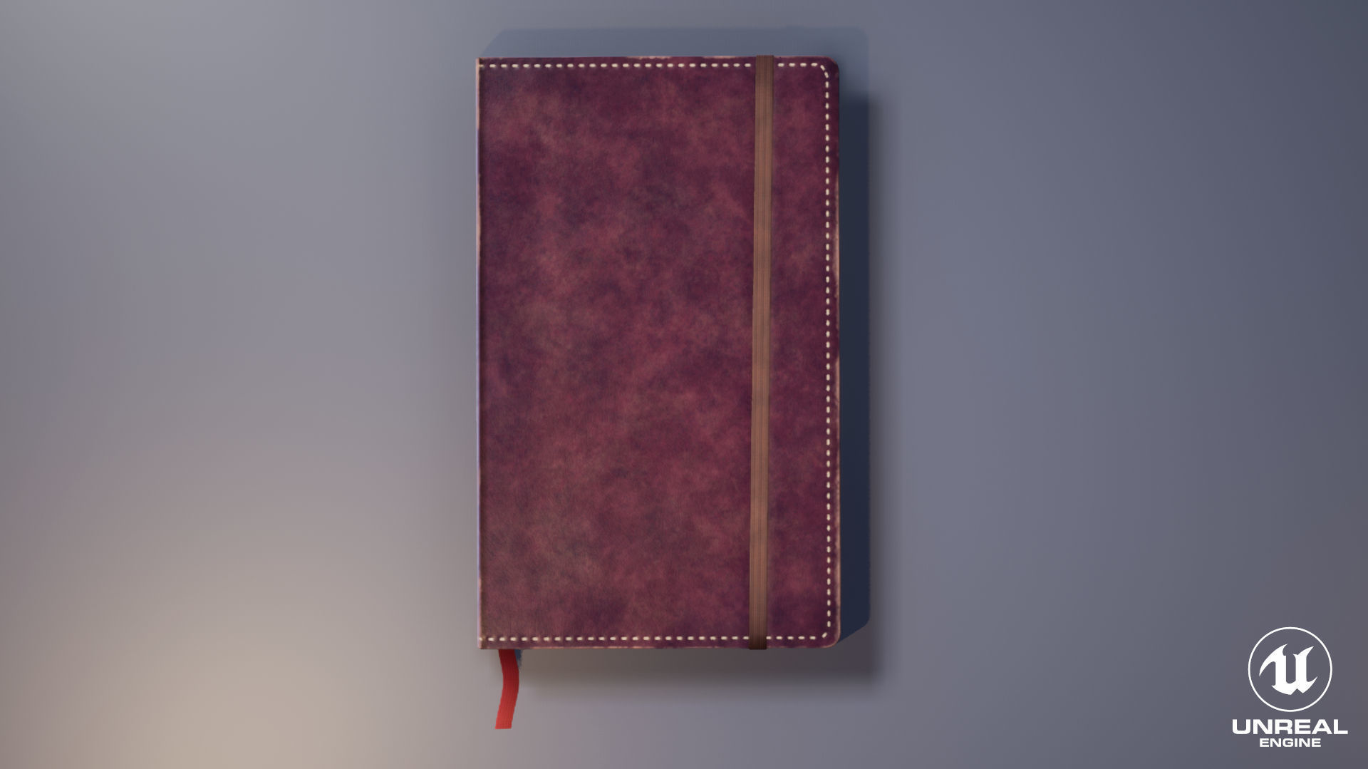 3D model Worn Leather Notebook VR / AR / low-poly | CGTrader