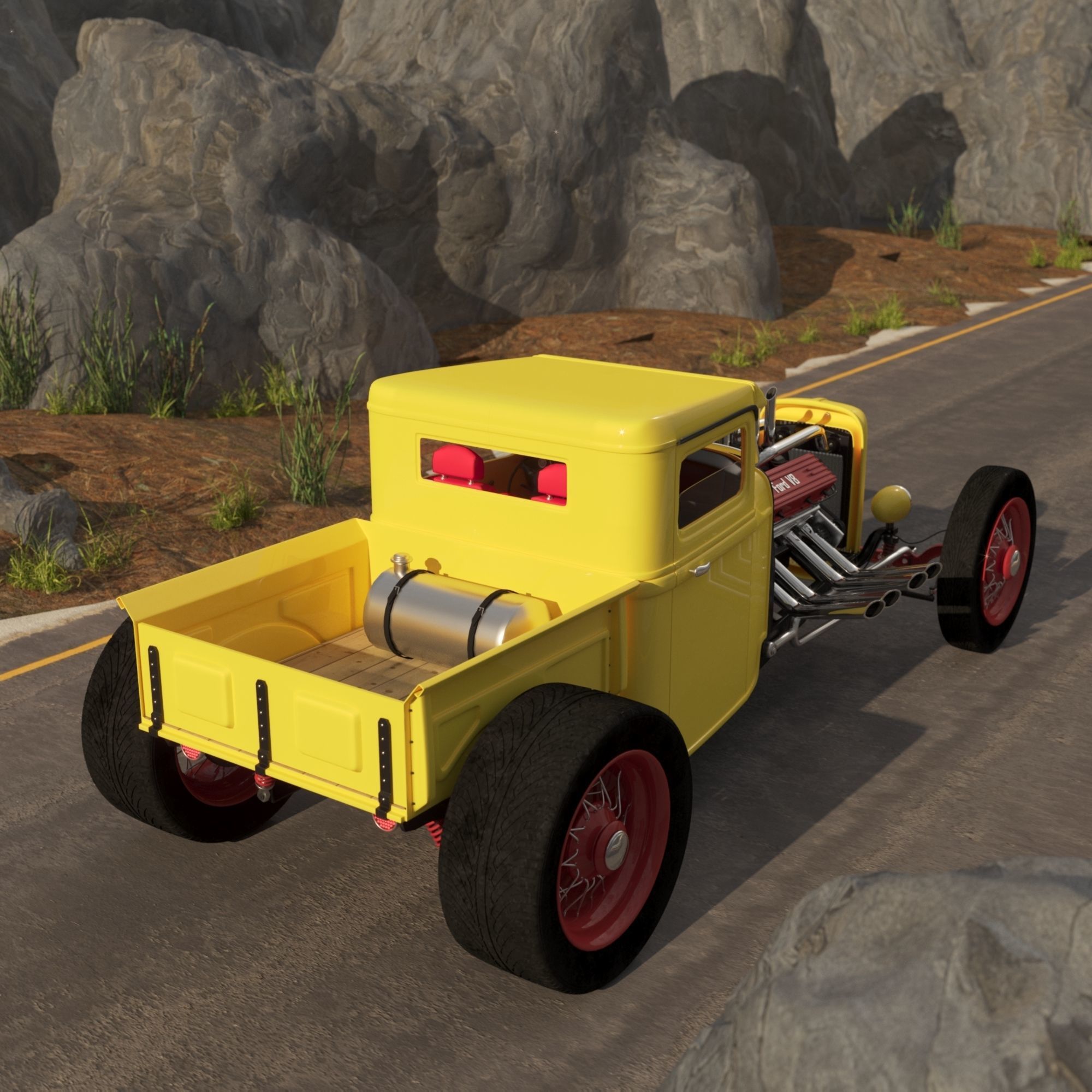 Ford Model A Hot Rod 1931 3D model | CGTrader