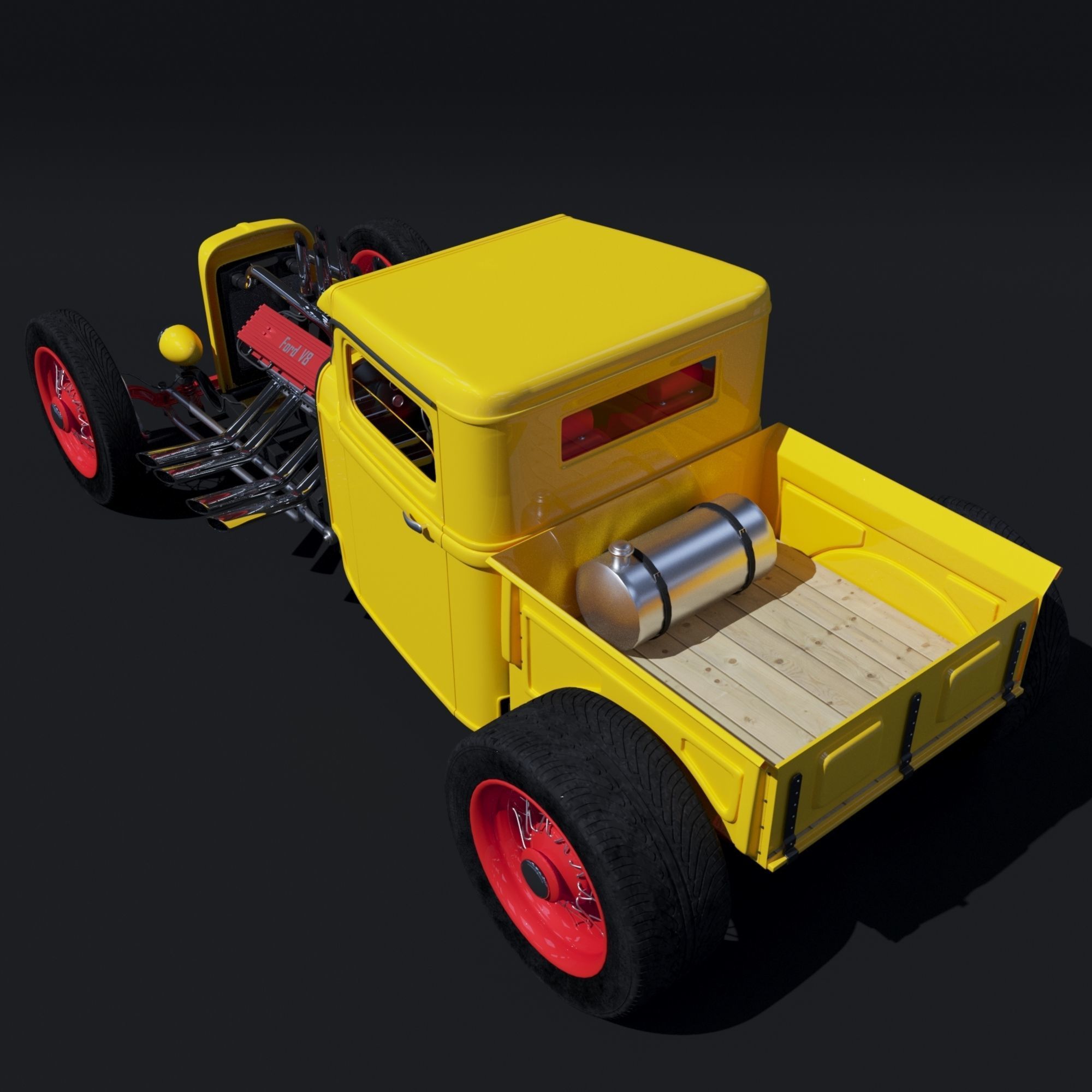 Ford Model A Hot Rod 1931 3D model | CGTrader