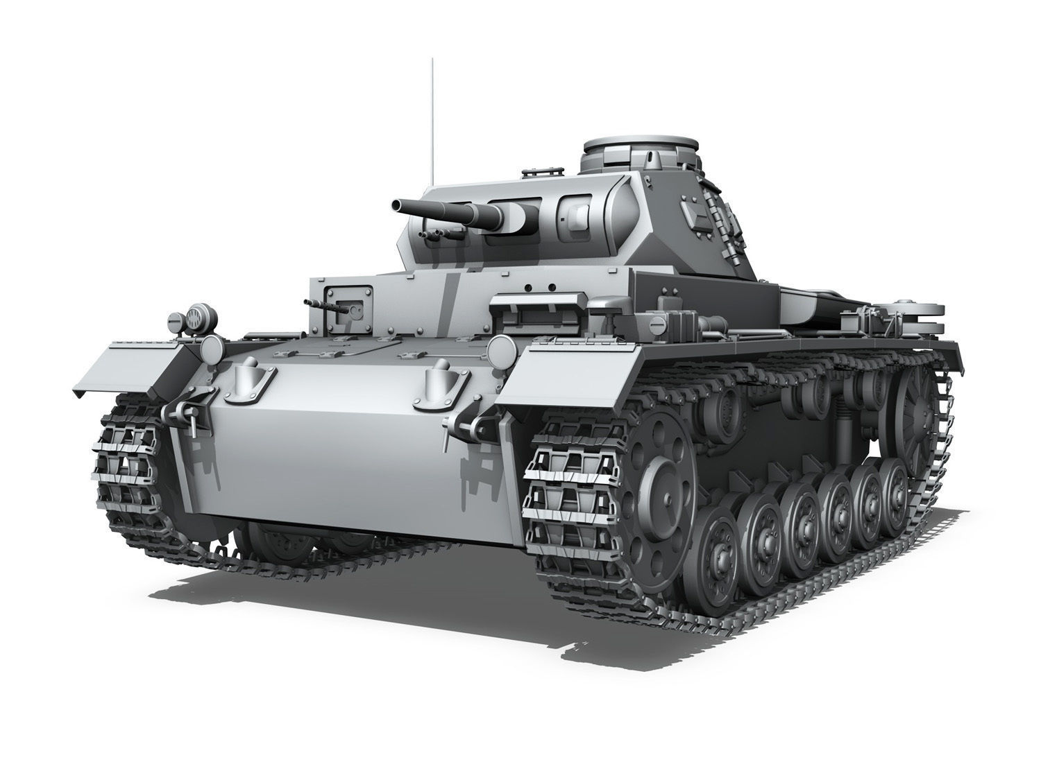 Panzer III - PzKpfw III - Ausf E 3D model | CGTrader