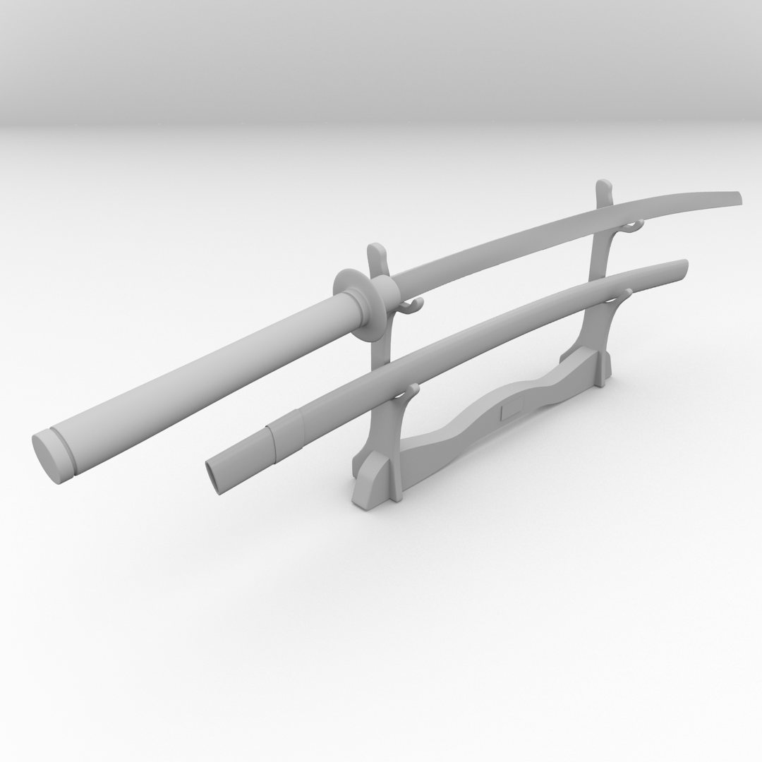 Katana 3D Model 3DS FBX BLEND DAE | CGTrader.com