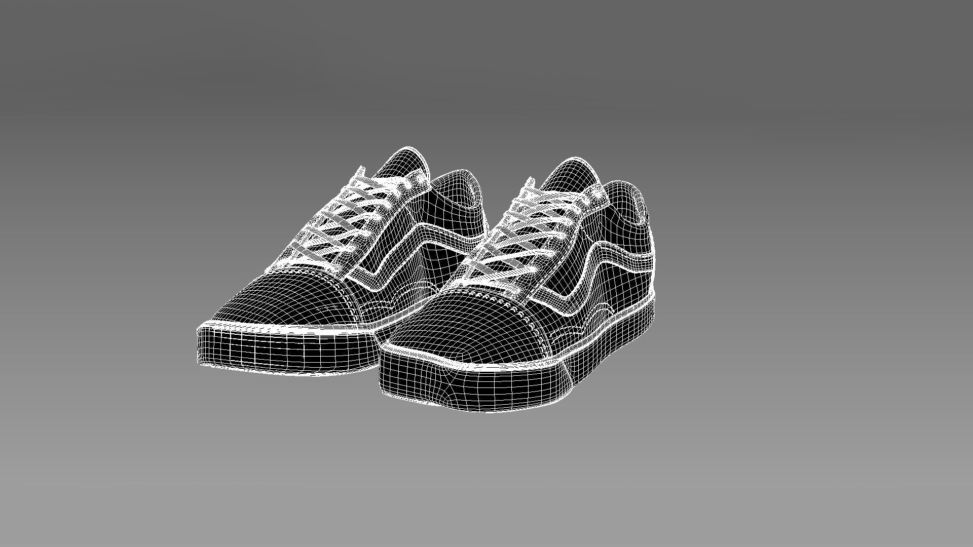 3D model Sport Shoes Realistic Sneakers Classic VR / AR / low-poly ...