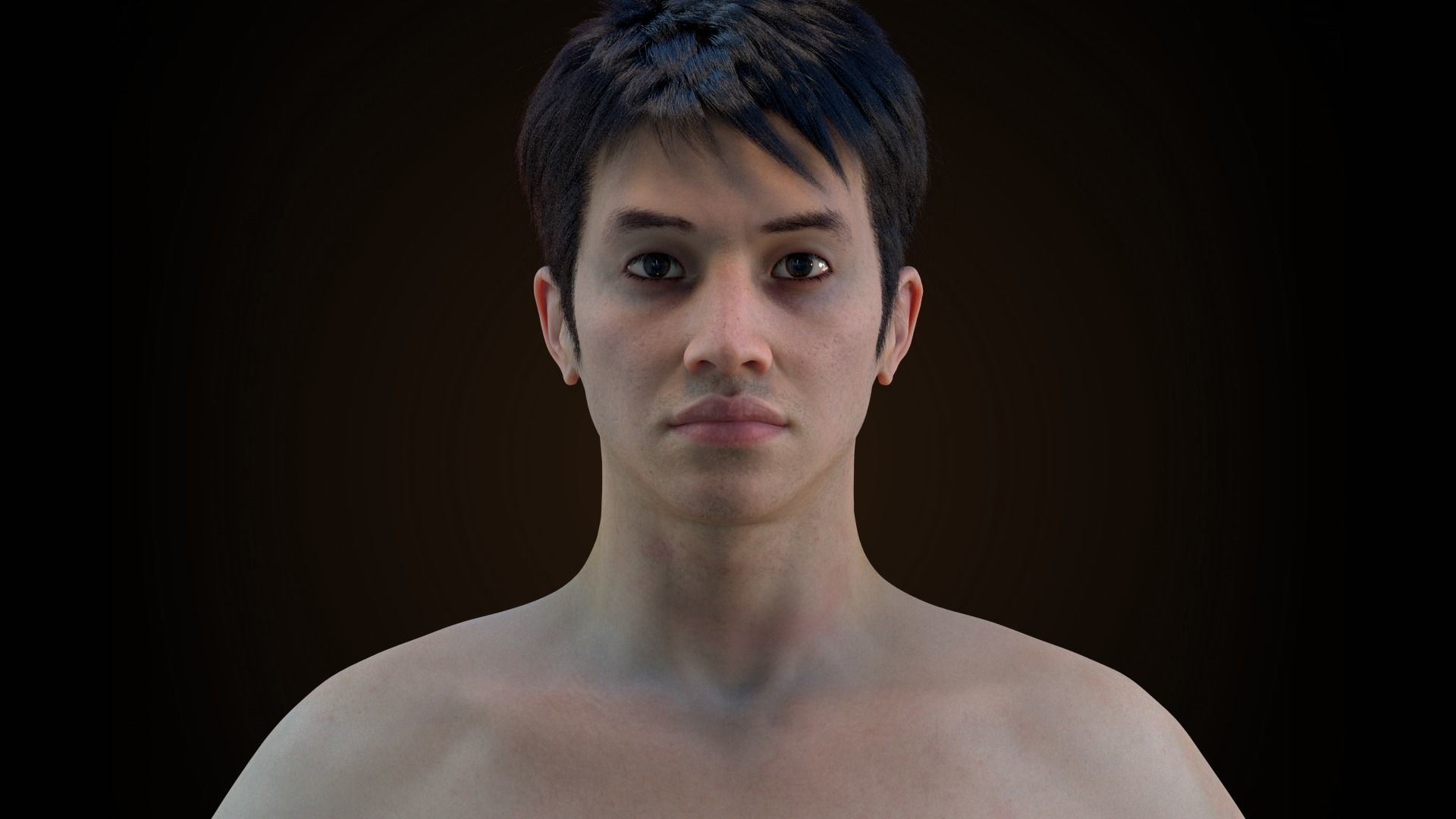 3D model Cinematic Male 003 - Advanced Body Rig - Face Rig - GUI VR ...