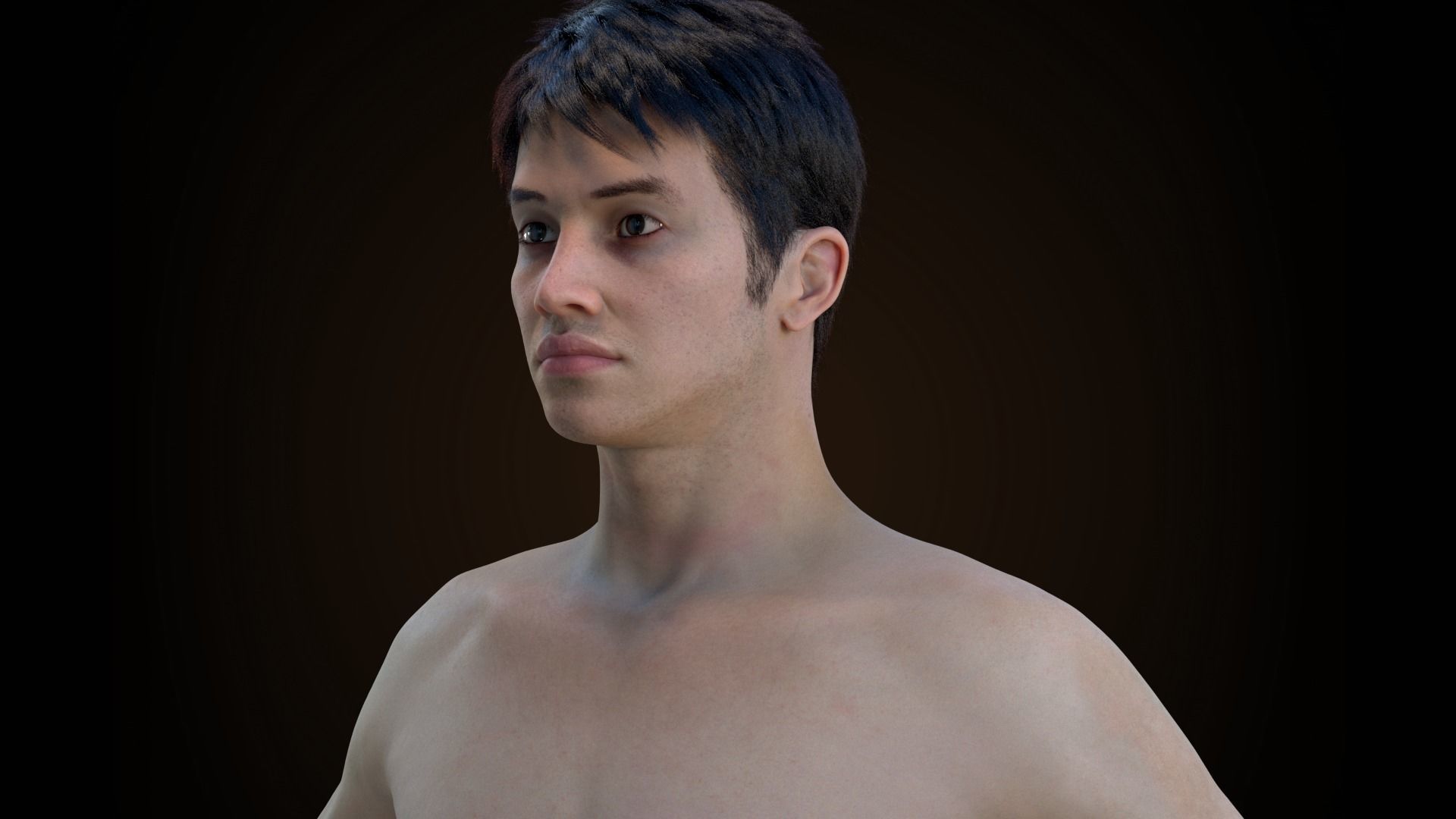 3D model Cinematic Male 003 - Advanced Body Rig - Face Rig - GUI VR ...