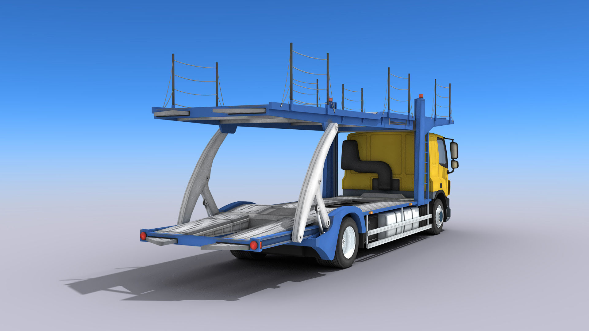 3D model Car Carrier Truck VR / AR / low-poly | CGTrader