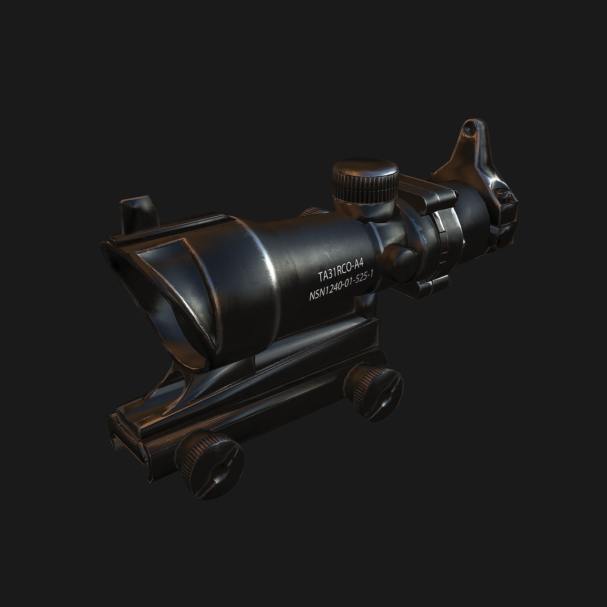3D model optical sight ACOG VR / AR / low-poly | CGTrader