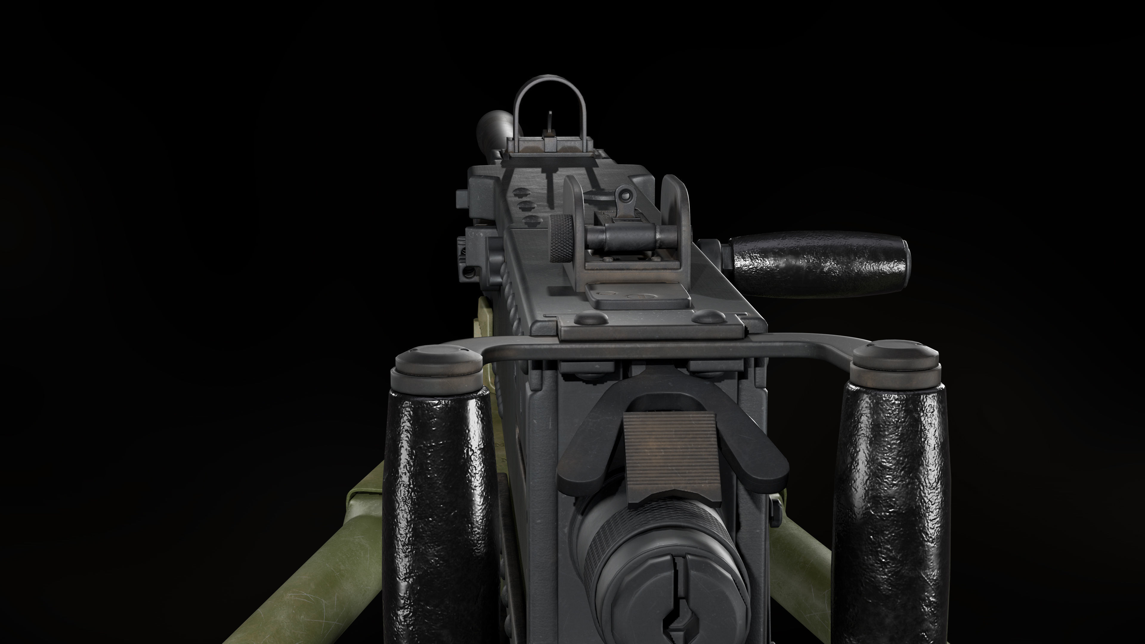 3D model M2 Browning Heavy Machine Gun With Inner Parts VR / AR / low ...