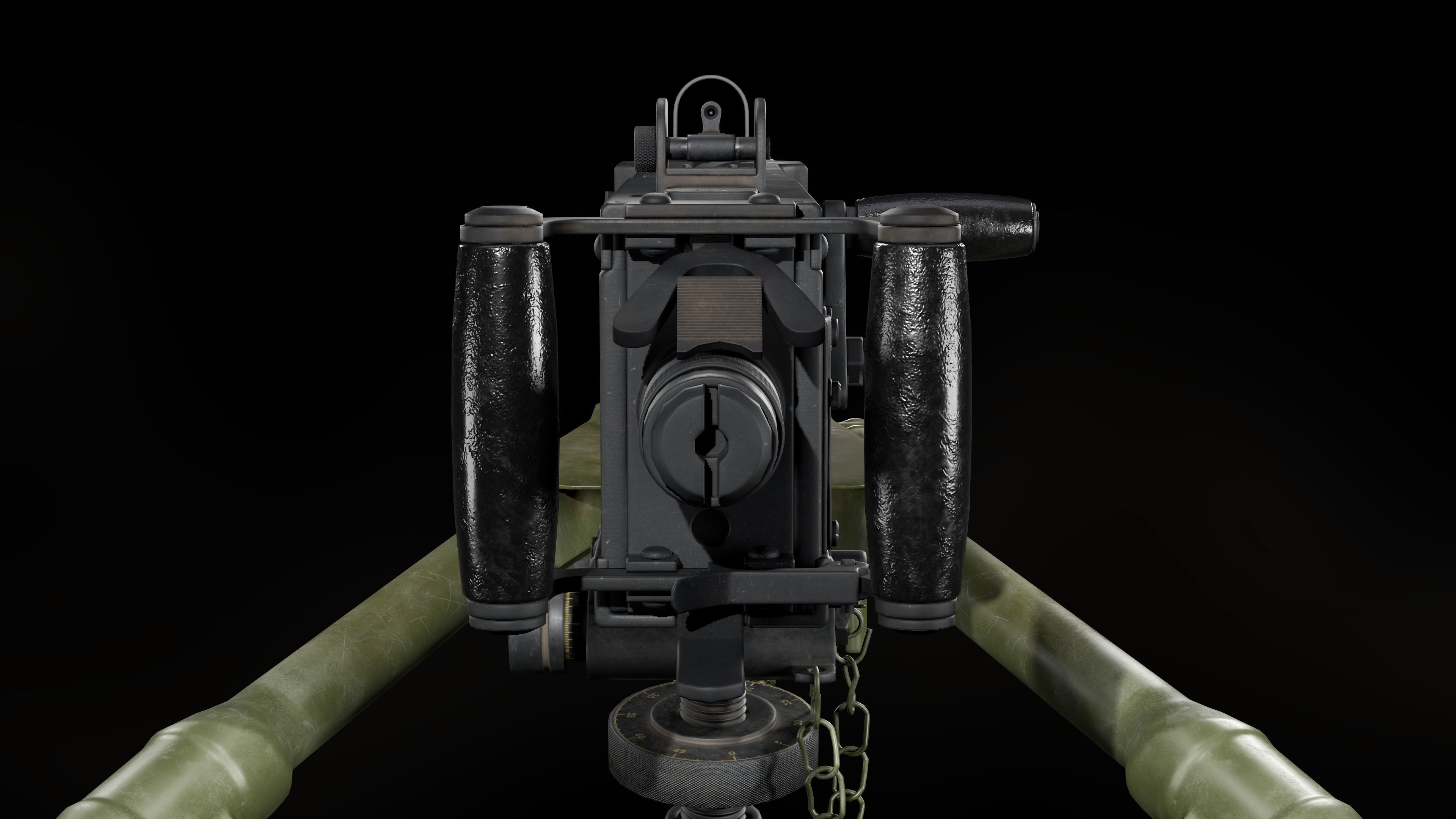 3D model M2 Browning Heavy Machine Gun With Inner Parts VR / AR / low ...