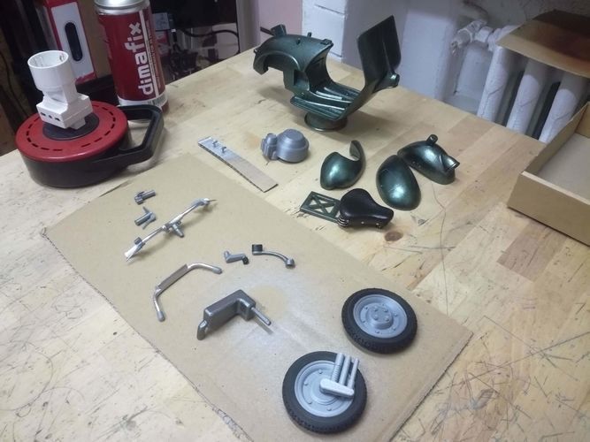 VESPA PIAGGIO 125 - 1951 FIRST MODEL 3D model 3D printable | CGTrader