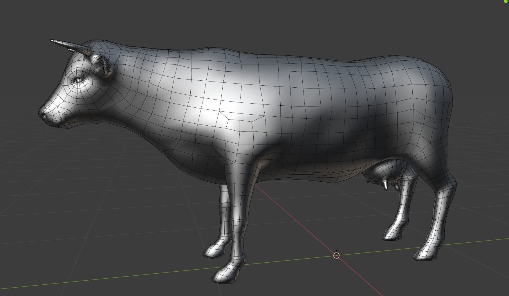 3D model Low Poly Cow VR / AR / low-poly | CGTrader