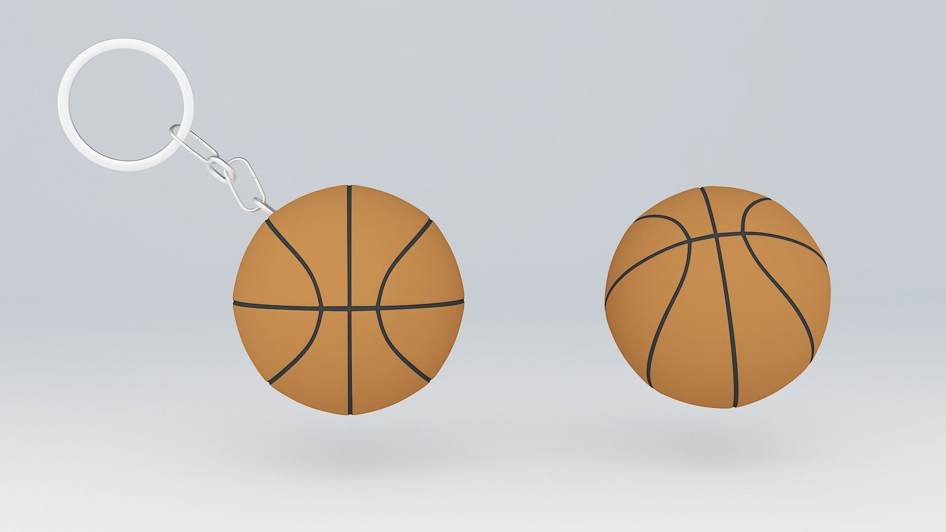 3D Printable Basketball keychain free 3D model 3D printable | CGTrader