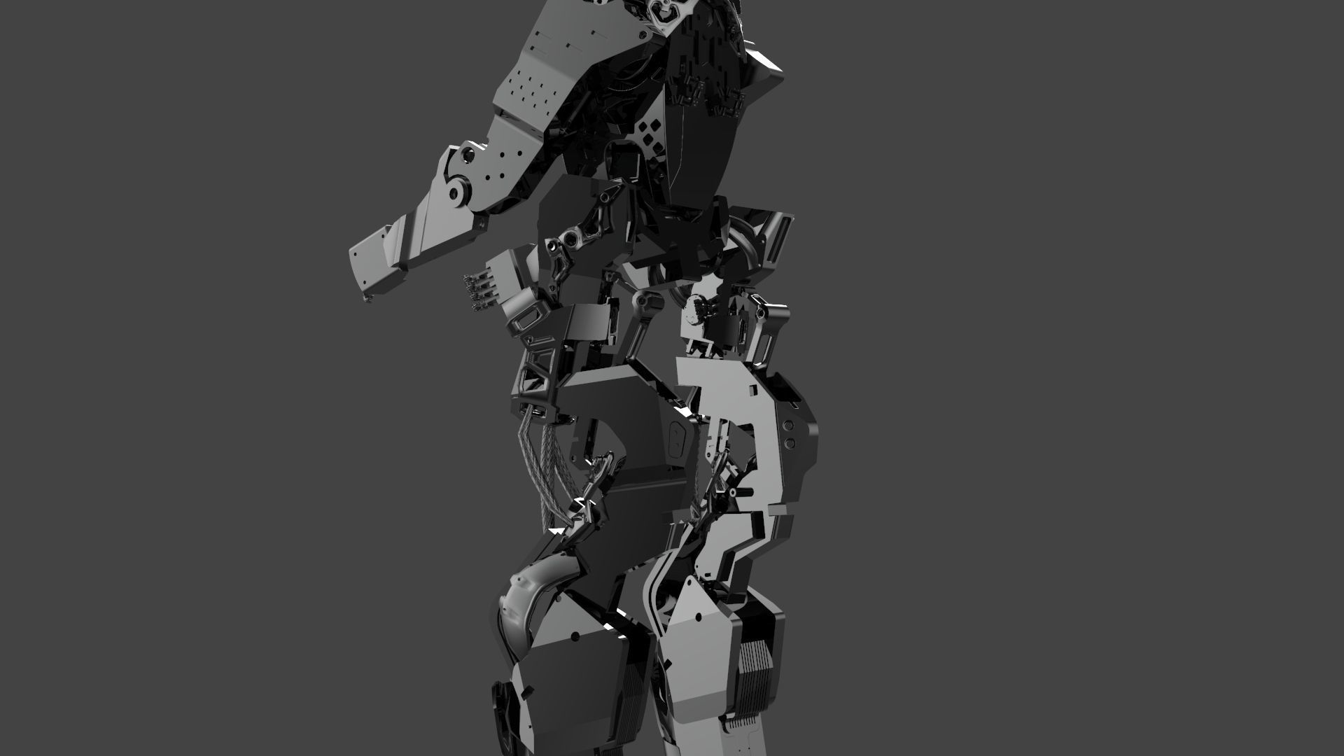 robotic mech jupiter scifi 3D model | CGTrader