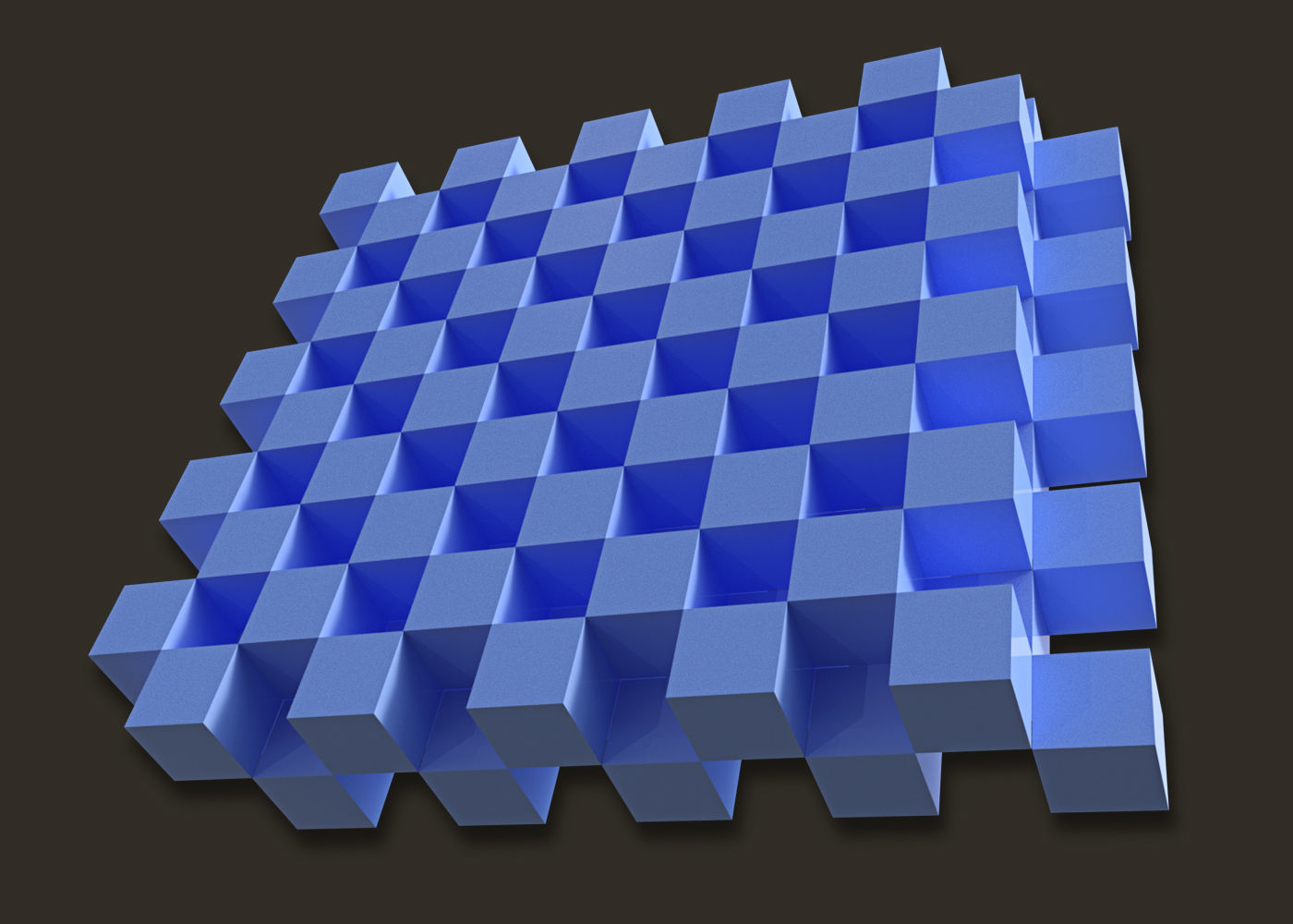 Checkered Cubes - free 3D model | CGTrader