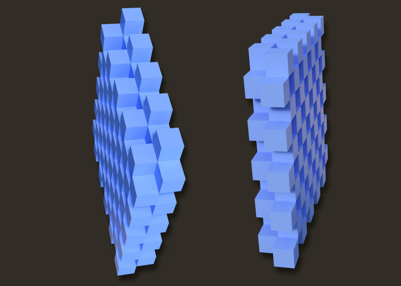 Checkered Cubes - free 3D model | CGTrader