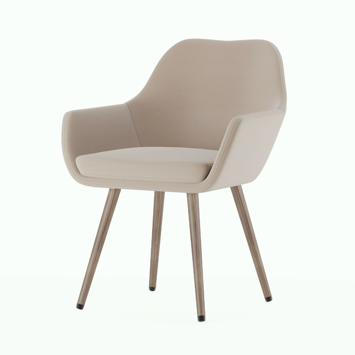Pismo Dining Chair Taupe 3D model | CGTrader