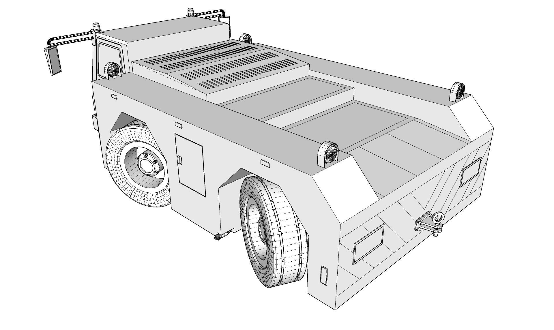 Airport Tug 3D model | CGTrader