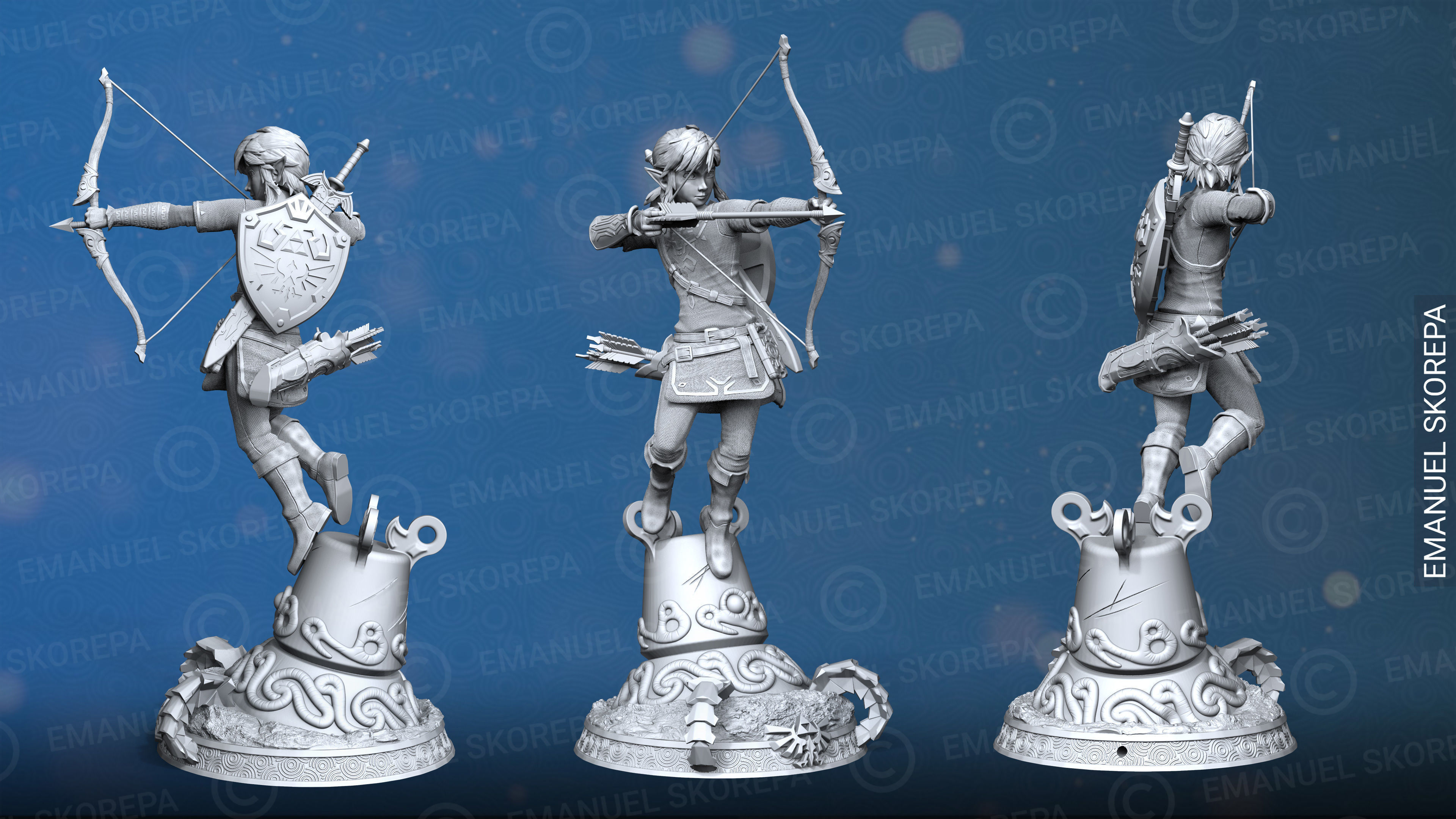 Link The Legend of Zelda Breath Of The Wild 3D model 3D printable ...