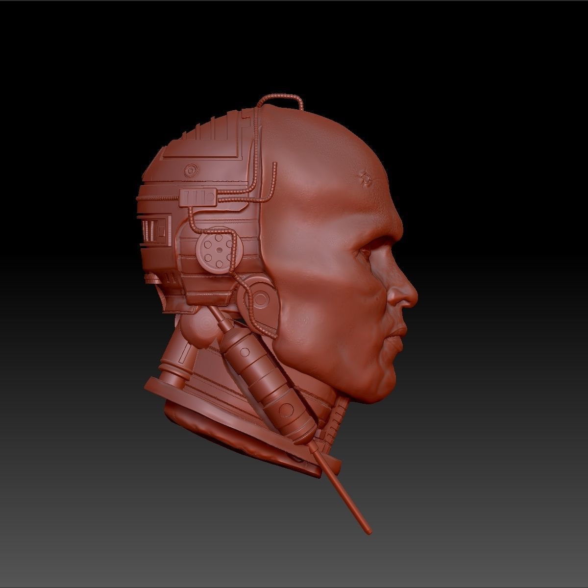 Robocop bust of man 3D model 3D printable | CGTrader
